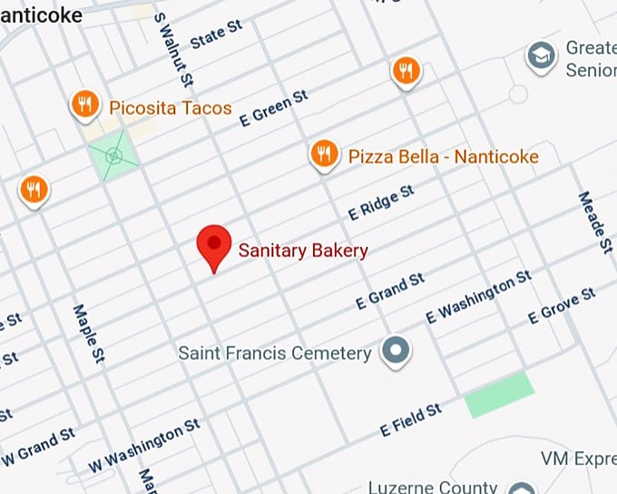 16. sanitary bakery map