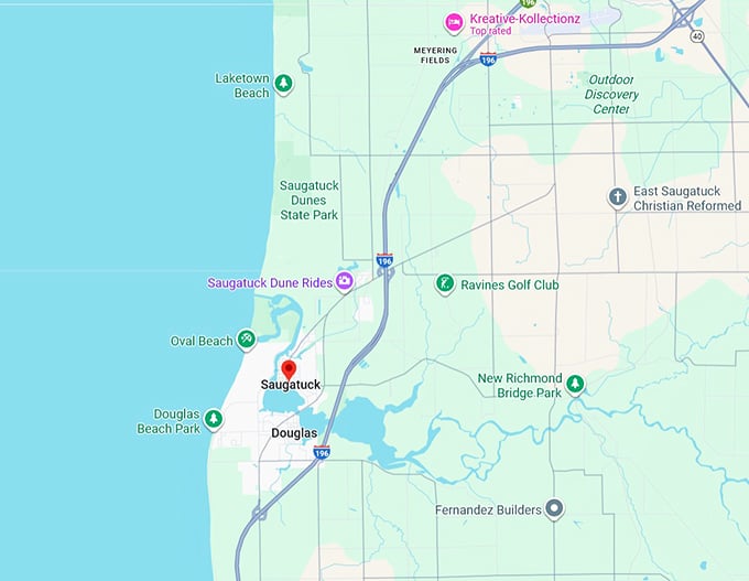 16. saugatuck map