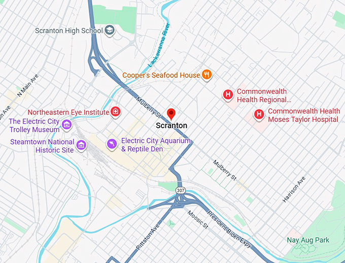 16. scranton map