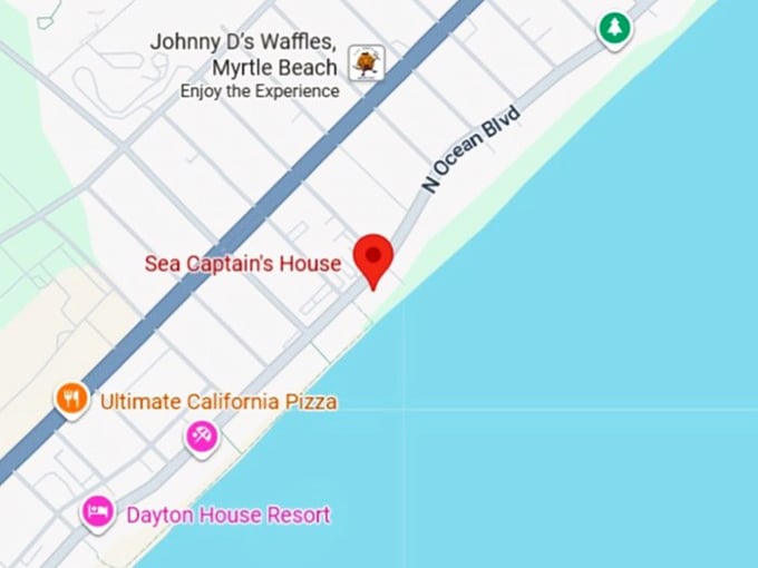 16. sea captain’s house map