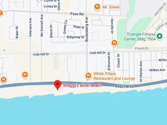16. shaggy's biloxi beach map