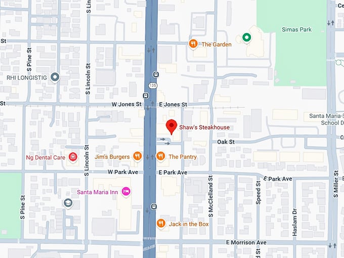 16. shaw's steakhouse map