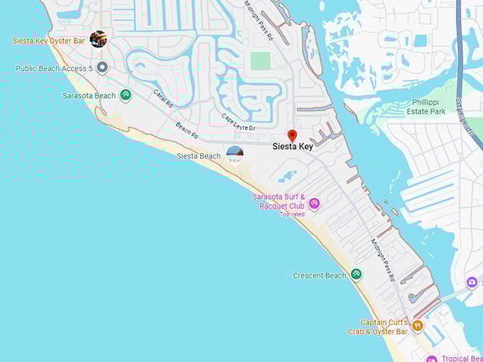 16. siesta key fl map