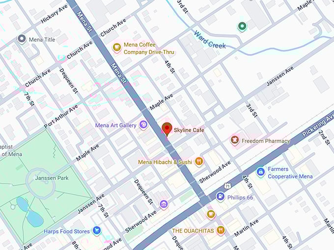 16. skyline café map