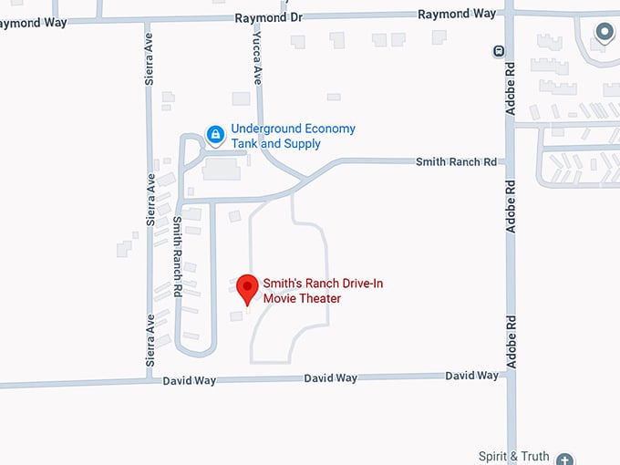 smith’s ranch drive in map