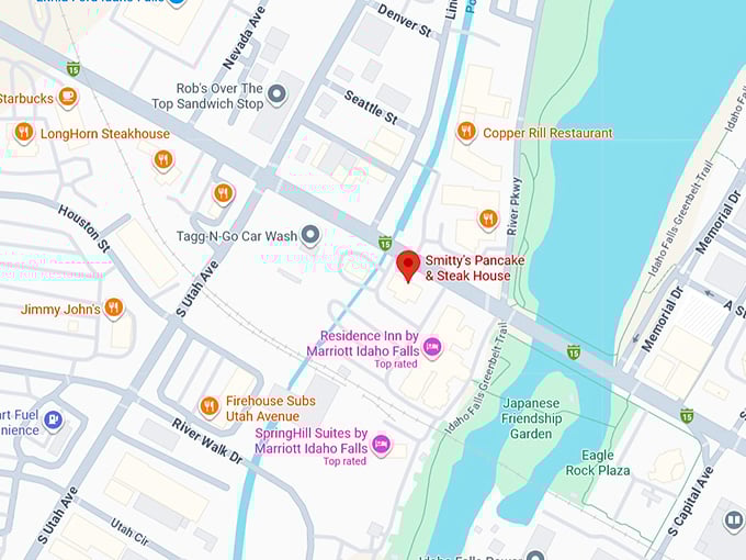 16. smitty's pancake & steak house map
