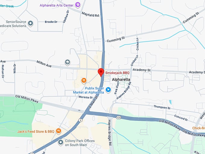 16. smokejack bbq map