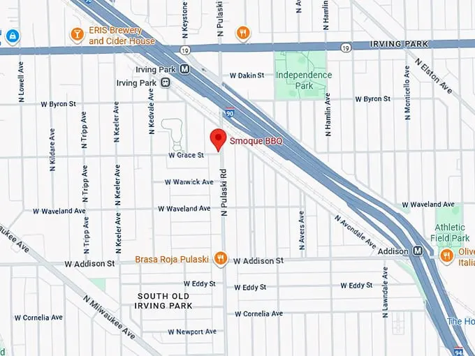 16. smoque bbq map