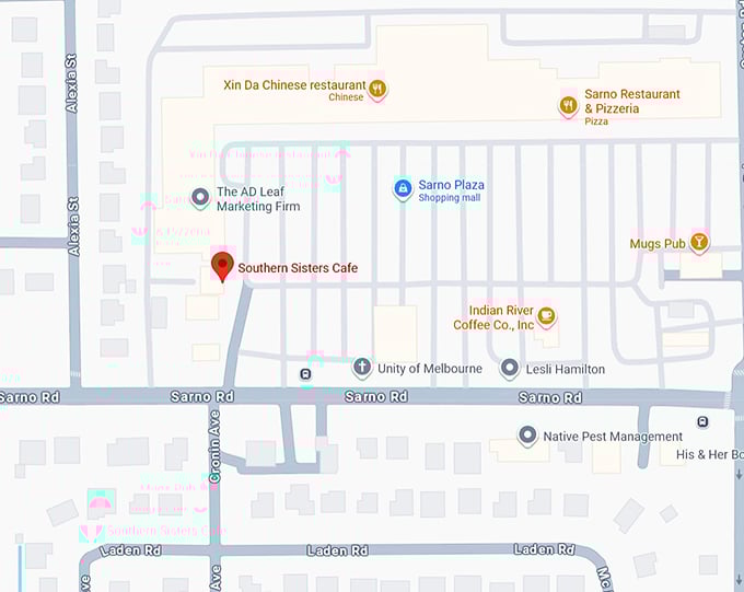16. southern sisters cafe map