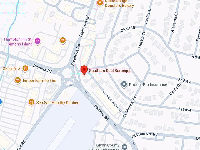 16. southern soul barbeque map