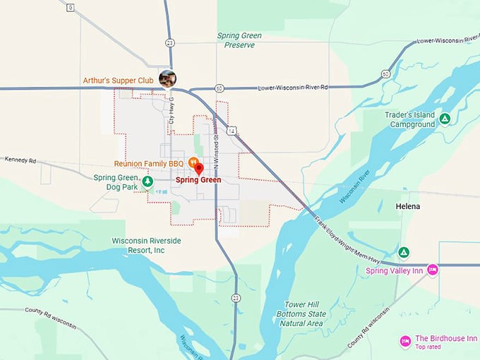 16. spring green wi map