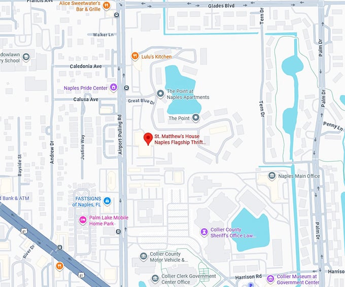 16. st. matthew's house naples flagship thrift store map