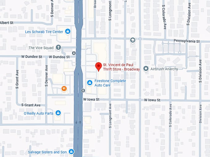 16. st. vincent de paul thrift store broadway map