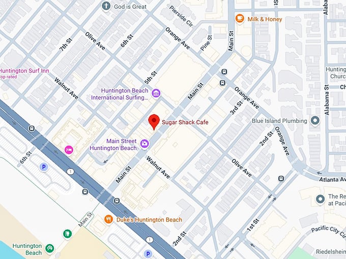 16. sugar shack cafe map