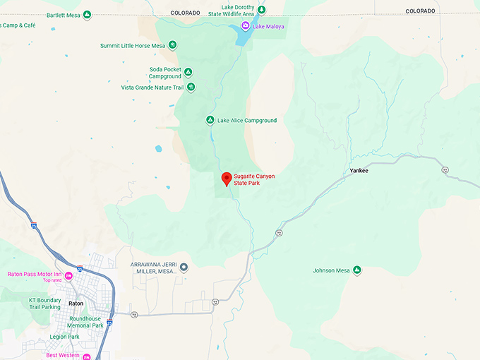 16. sugarite canyon state park map