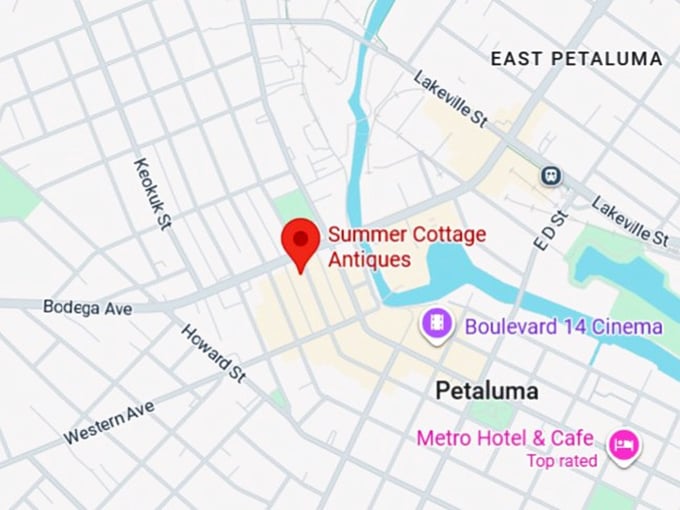 16. summer cottage antiques map
