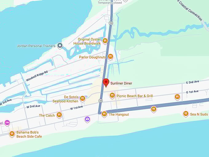 16. sunliner diner map