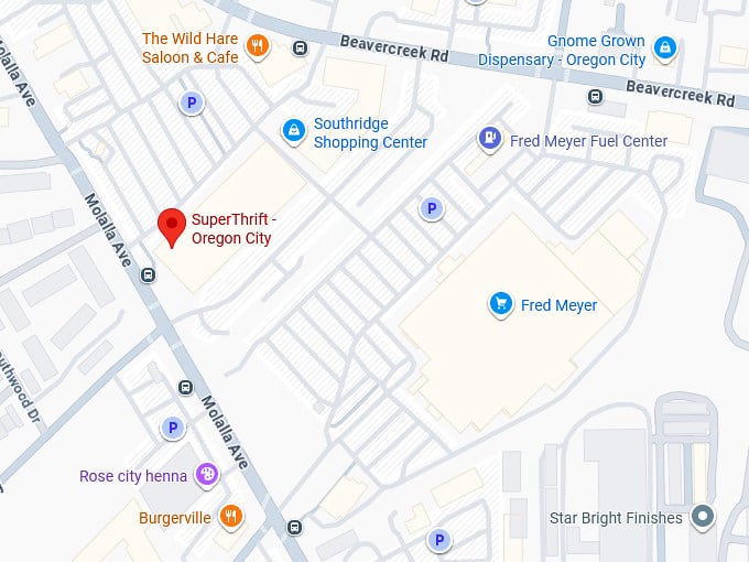 16. superthrift oregon city map