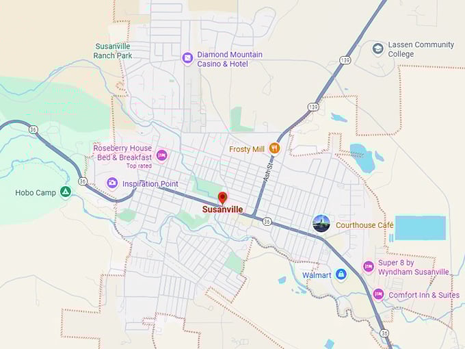 16. susanville ca map