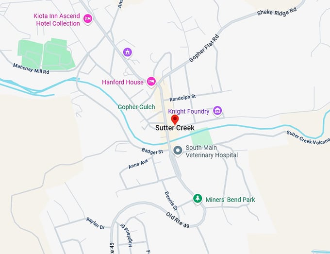 16. sutter creek map