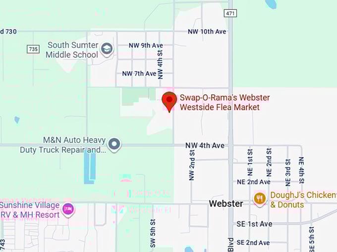 16. swap o rama's webster westside flea market map