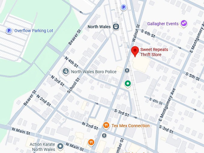 16. sweet repeats thrift store map