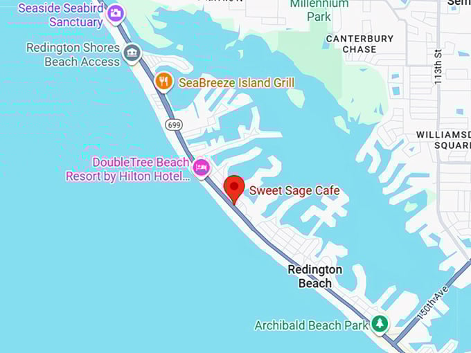 16. sweet sage cafe map