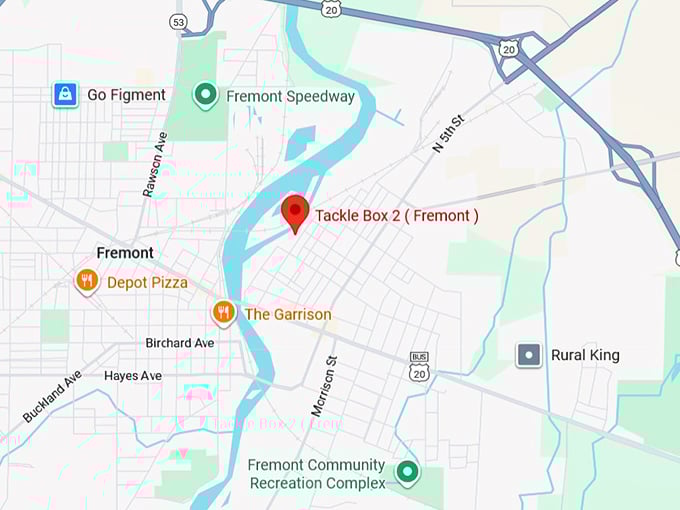 16. tackle box 2 ( fremont ) map