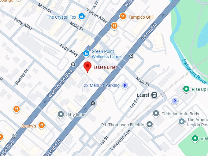 16. tastee diner map