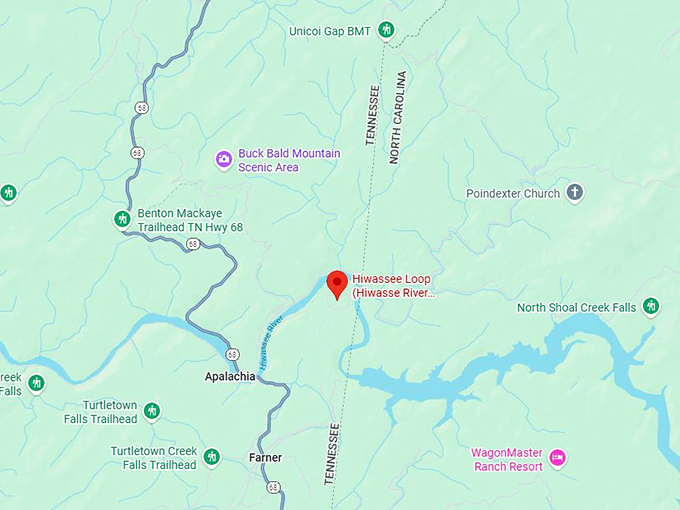 16. tennessee valley railroad’s hiwassee loop map