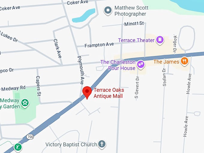 16. terrace oaks antique mall map