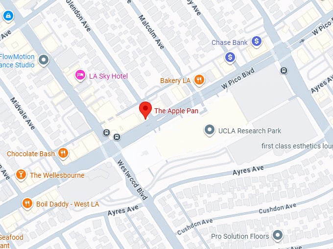 16. the apple pan map