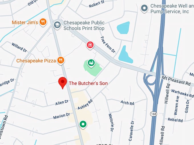 16. the butcher’s son map
