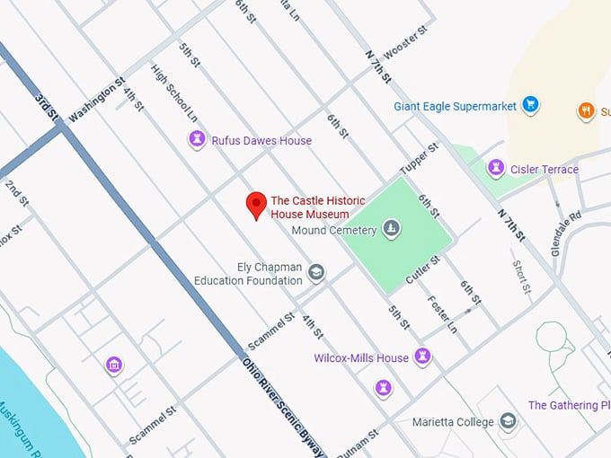 16. the castle historic house museum map