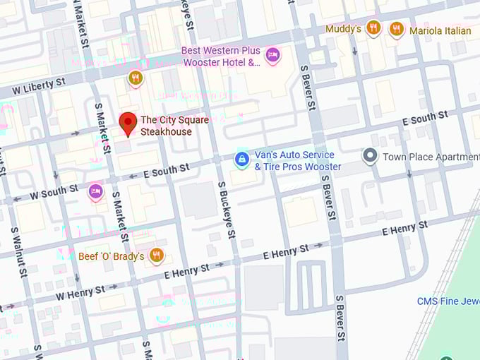 16. the city square steakhouse map