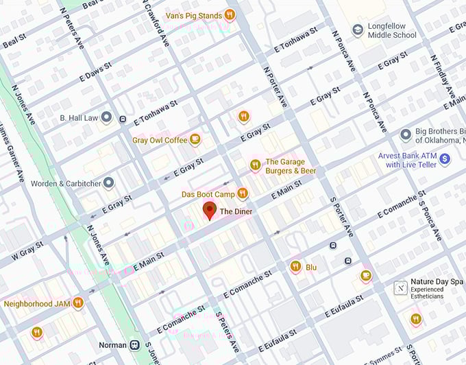 16. the diner map