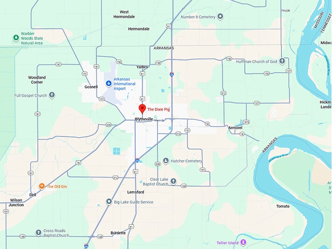 16. the dixie pig map