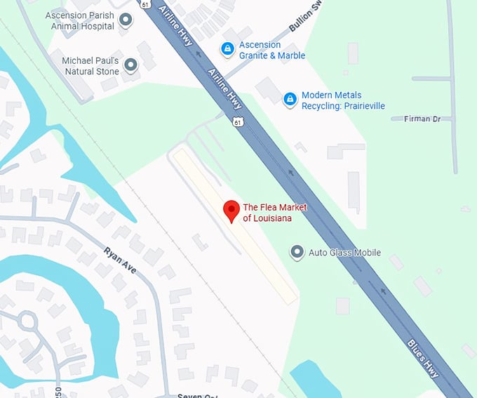 16. the flea market of louisiana map