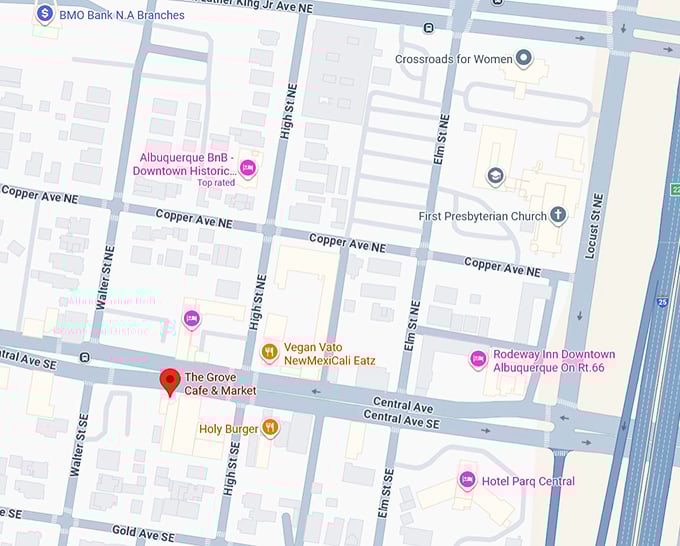 16. the grove café & market map