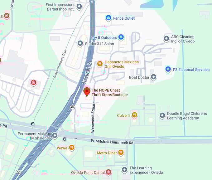 16. the hope chest thrift store boutique map
