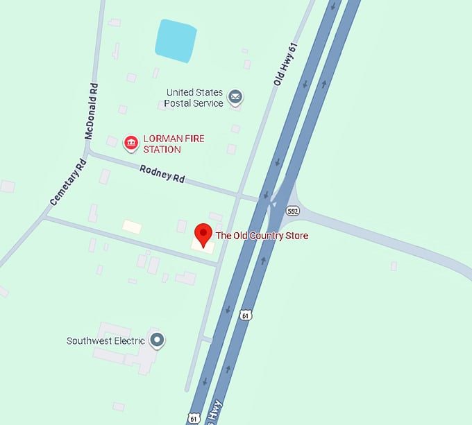 16. the old country store map
