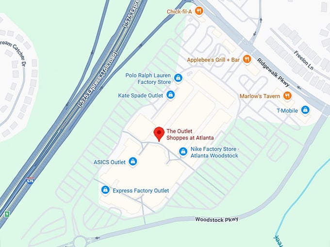 16. the outlet shoppes at atlanta map