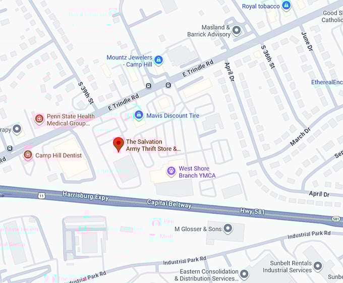 16. the salvation army thrift store & donation center map