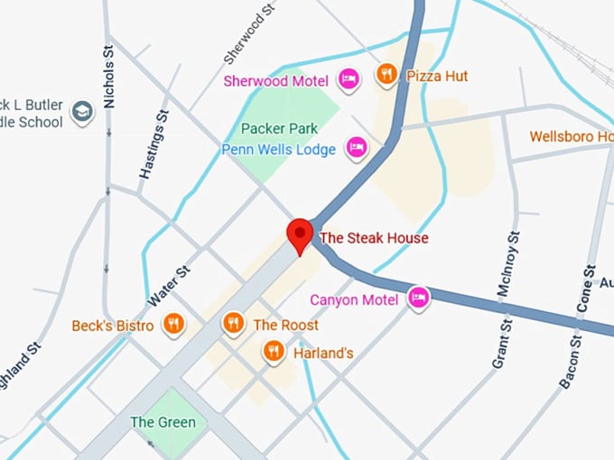 the steak house map