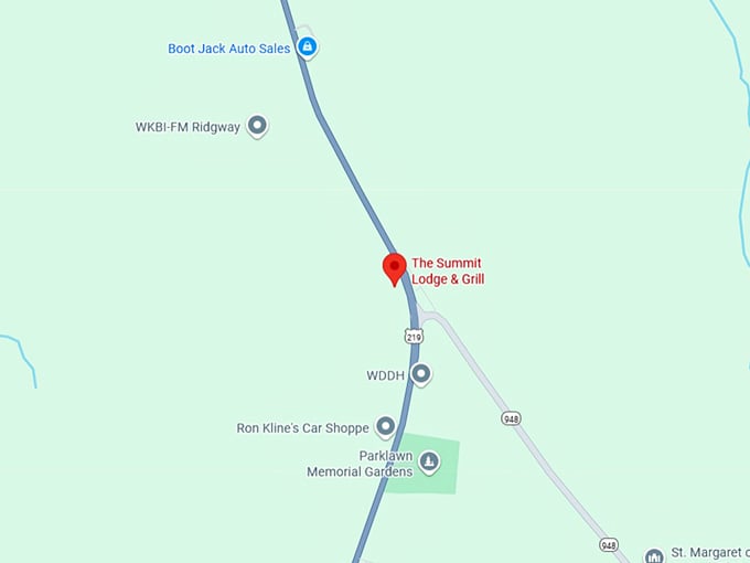 16. the summit lodge & grill map