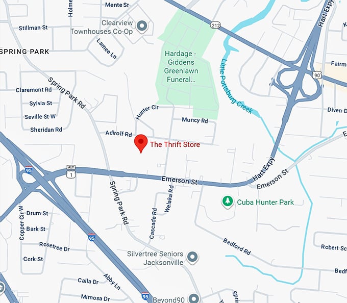 16. the thrift store map