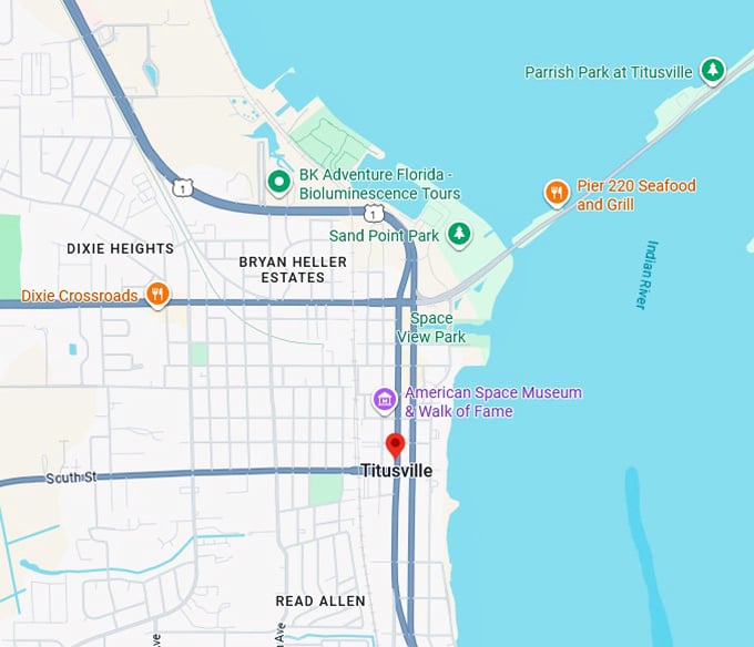 16. titusville map