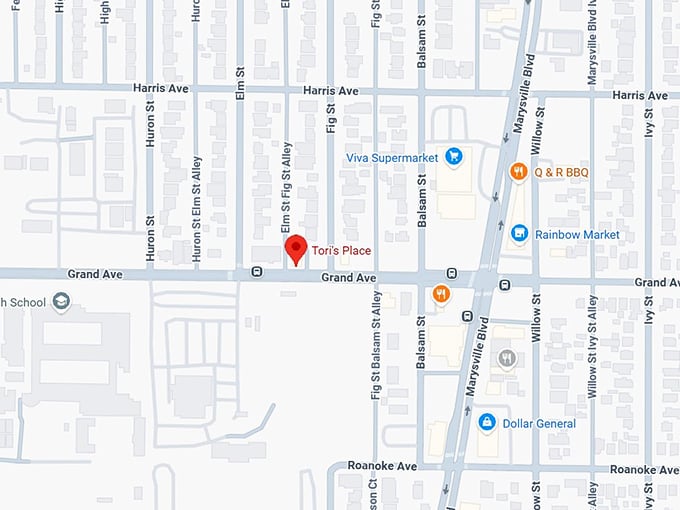 16. tori's place map