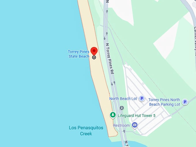 16. torrey pines state beach map