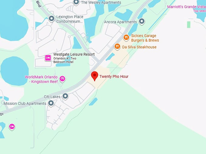16. twenty pho hour map